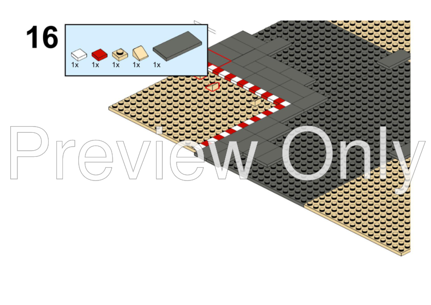 LEGO MOC-214824 Micro Scale Modular Race Track by Misser | Rebrickable ...