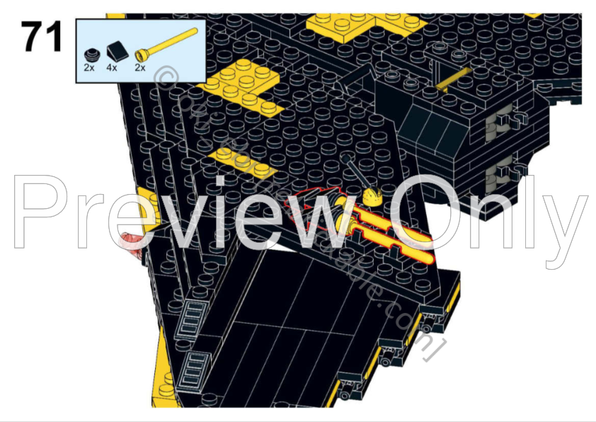 LEGO MOC Assault Falcon V2 in Blacktron Design - Modular and compatible ...