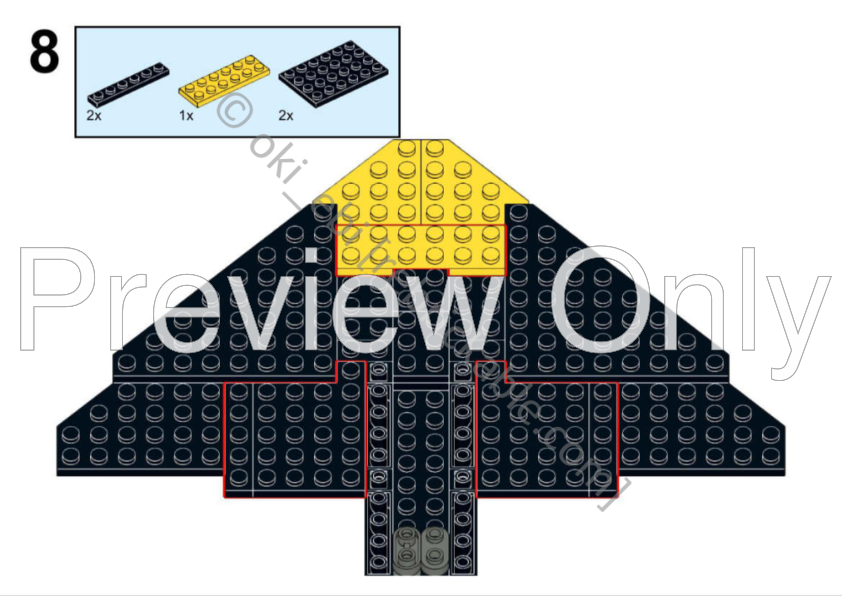 LEGO MOC Assault Falcon V2 in Blacktron Design - Modular and compatible ...