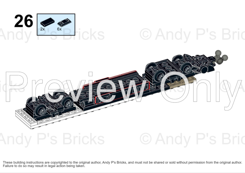 LEGO MOC-215312 4-Wide Intercity 125 HST Train Set - Two Power Cars ...