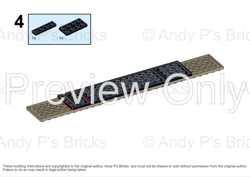 LEGO MOC-215312 4-Wide Intercity 125 HST Train Set - Two Power Cars ...