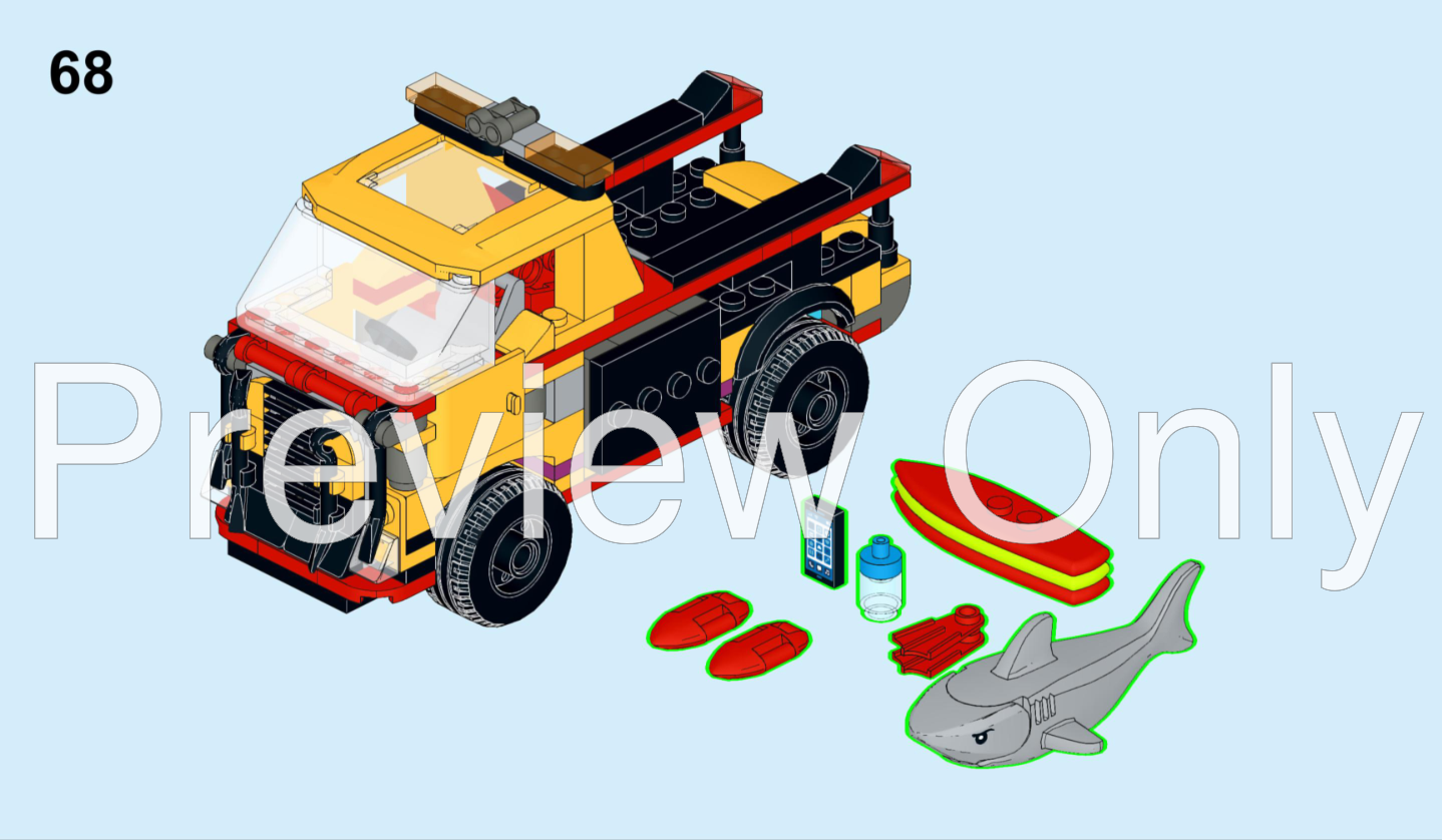 LEGO MOC-215333 60453 Lifeguard Truck by PeterSzabo | Rebrickable ...