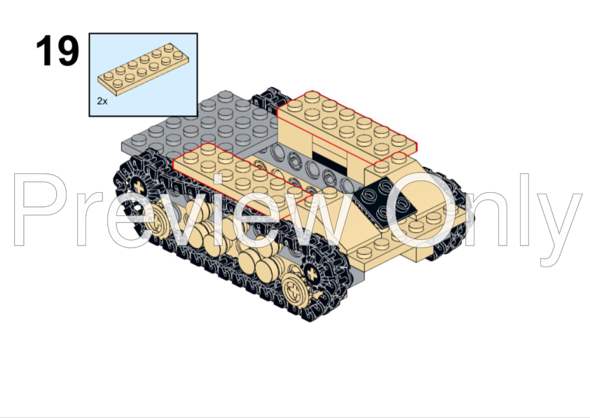 LEGO MOC M3 Bradley Cavalry Fighting Vehicle by mg101yt | Rebrickable ...