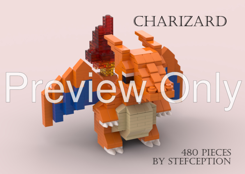 LEGO MOC-215859 Charizard by stefception | Rebrickable - Build with LEGO