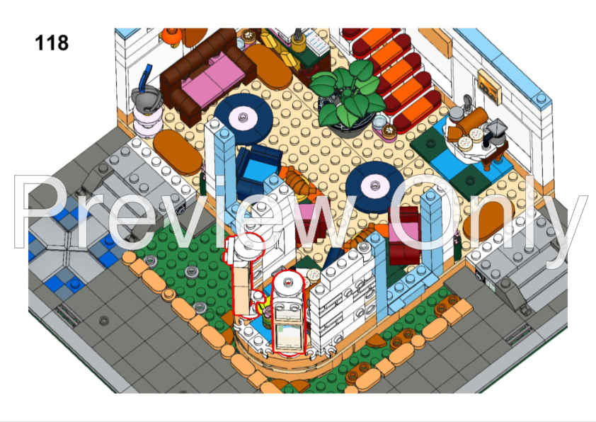 LEGO MOC Corner Castle BNB - Modification of Set 42638 by Brick Artisan | Rebrickable - Build ...