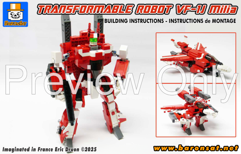 LEGO MOC RB Macross / Robotech Transformable Fighter VF-1J Milia ...