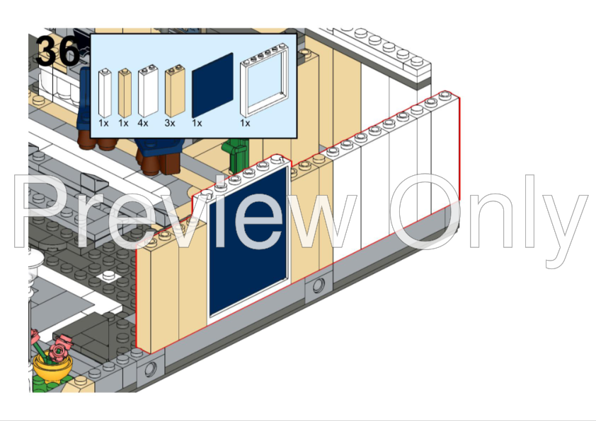 LEGO MOC Motel Brick by BrickAndBuildsI | Rebrickable - Build with LEGO