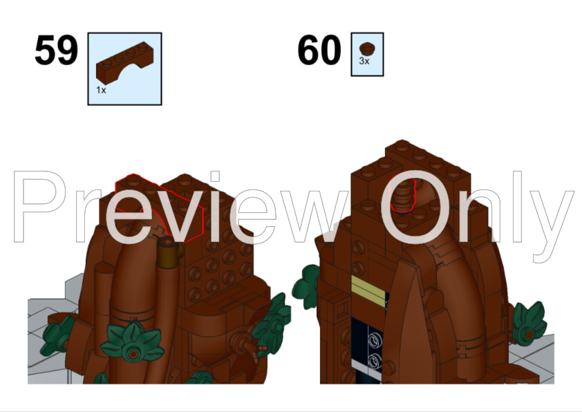 LEGO MOC Rivendell - Lusher Trees by rebelnili | Rebrickable - Build ...