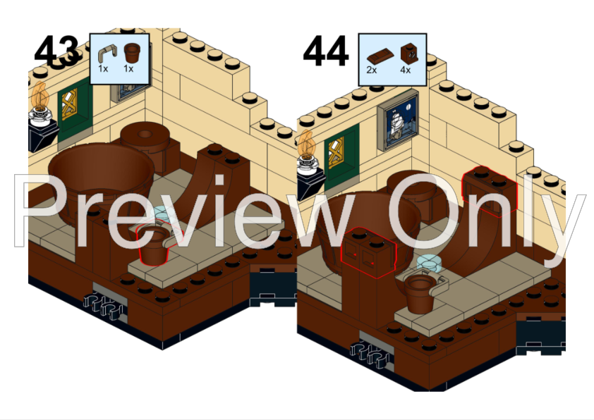 LEGO MOC-216782 The Shire - Closed Back / Additional Rooms by rebelnili ...