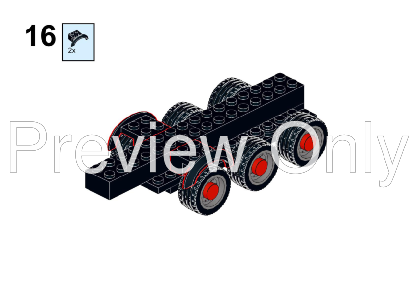 LEGO MOC Cabover with Flatbed trailer by ONE-2-BRICK | Rebrickable ...