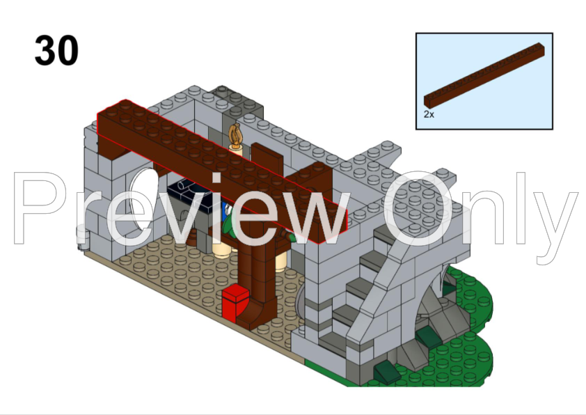Lego Moc Medieval Guarded Inn By Thrulego Rebrickable Build With Lego