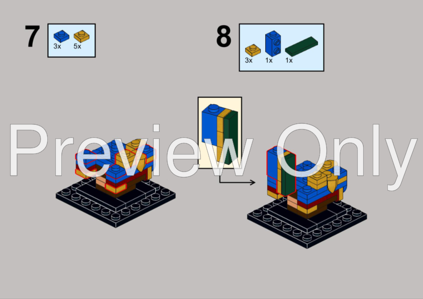 LEGO MOC-217437 Wandering Trader Brickheadz by Penguins and plastic ...