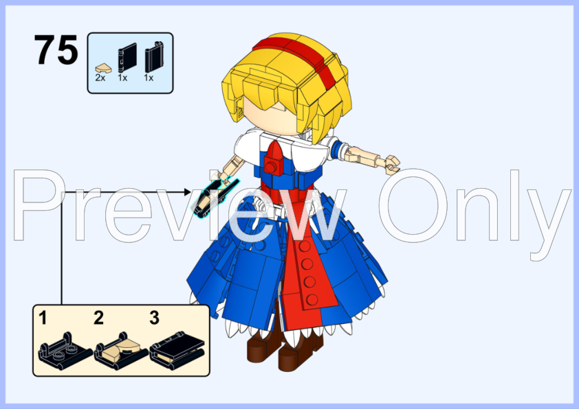 LEGO MOC Alice Margatroid - Touhou by lavishlump | Rebrickable - Build ...