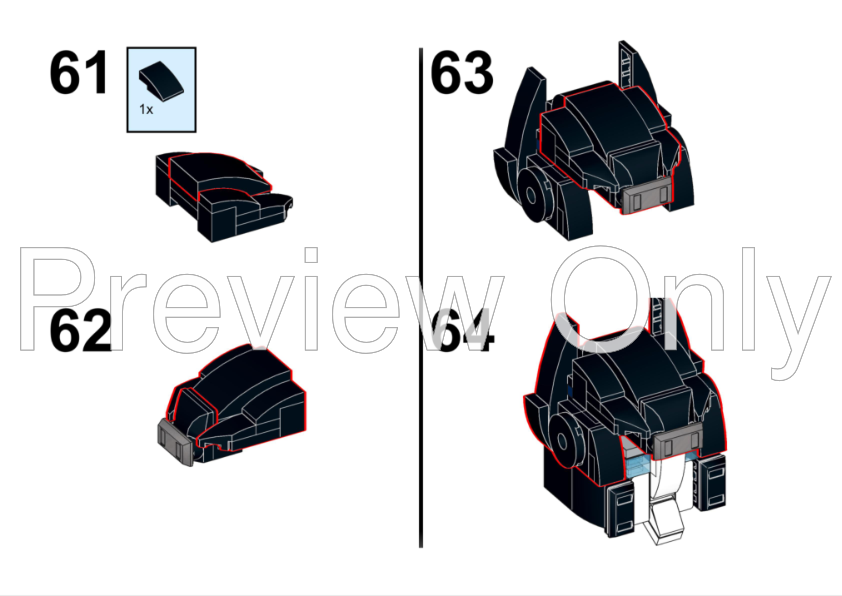 LEGO MOC-217713 G1 Transformers Sideswipe / 1983 Lamborghini Countach ...