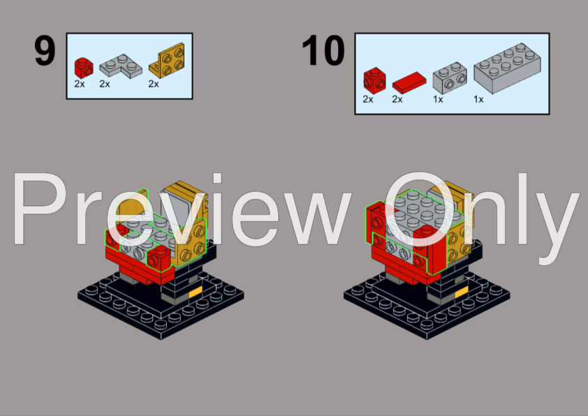 LEGO MOC-217797 Marvel Rivals- Adam Warlock Brickheadz by Penguins and ...