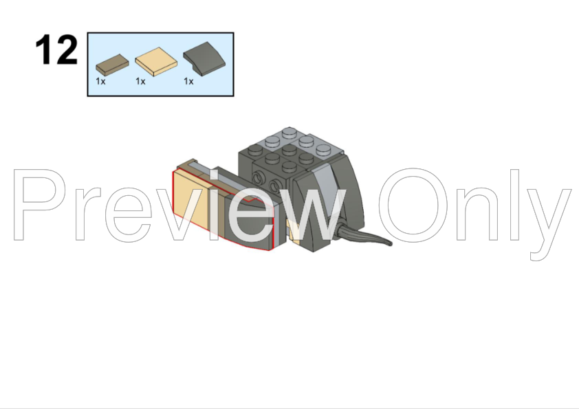 LEGO MOC-217949 Grey Wolf Brickhead by bricksafari | Rebrickable ...