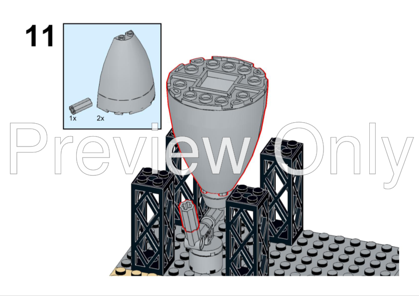LEGO MOC Cement Silo Modular by MHB Construction | Rebrickable - Build ...