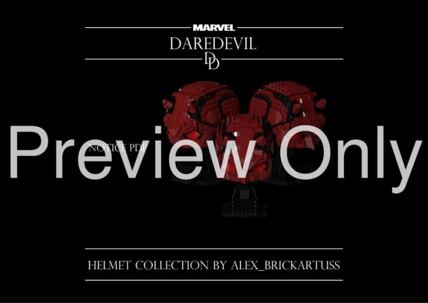 LEGO MOC-218372 Dare Devil Cowl (Helmet Series) by Alex_BricKartuss ...