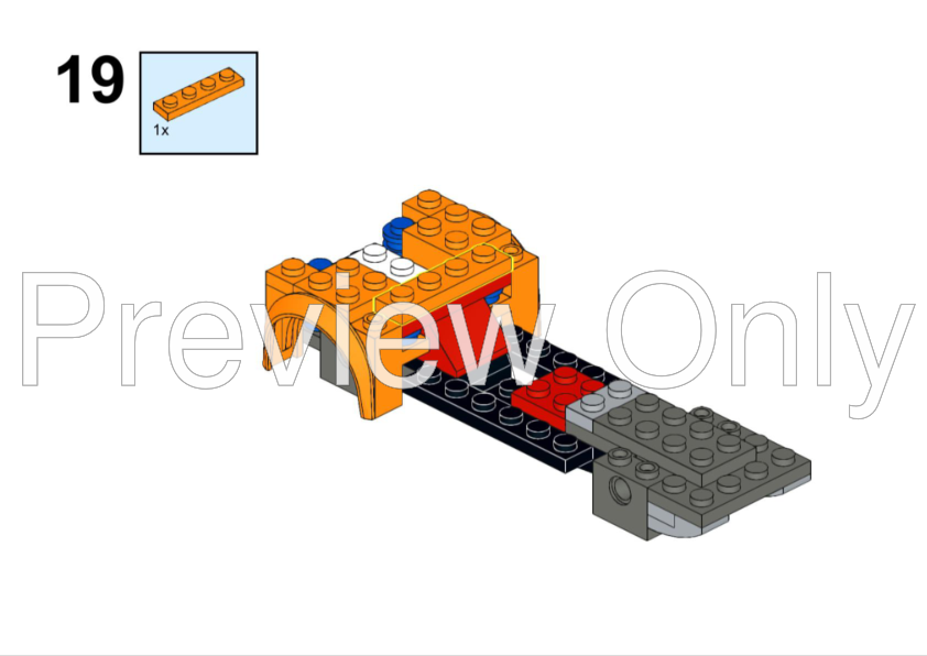 LEGO MOC-218579 Dukes of Hazzard Dodger Charger - General Lee by MOC B ...