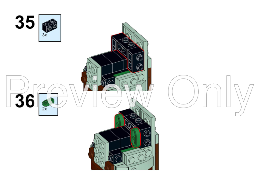 LEGO MOC Eren Yeager Head Stand by Mr.Snicker | Rebrickable - Build ...