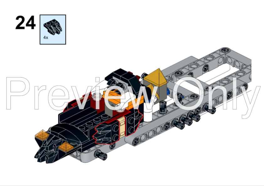 LEGO MOC-218680 Ninja Triple Combat Vehicle / Alternative Build 42096 ...
