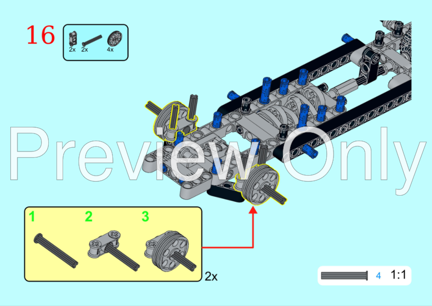 LEGO MOC Balu - MAN Race Truck by Adam_Brick | Rebrickable - Build with ...