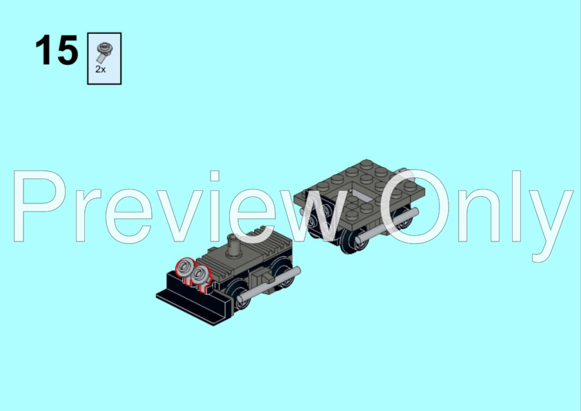 LEGO MOC Brickticks Engine Works NG Class 8 4-Cylinder 3-Truck Heisler ...