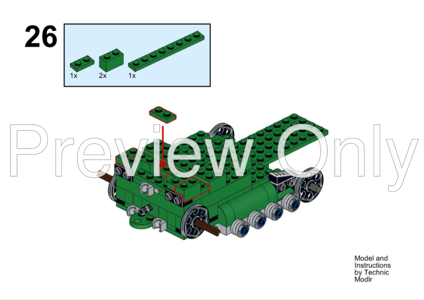 LEGO MOC John Deere Tracked Tractor by TechnicModlr | Rebrickable ...