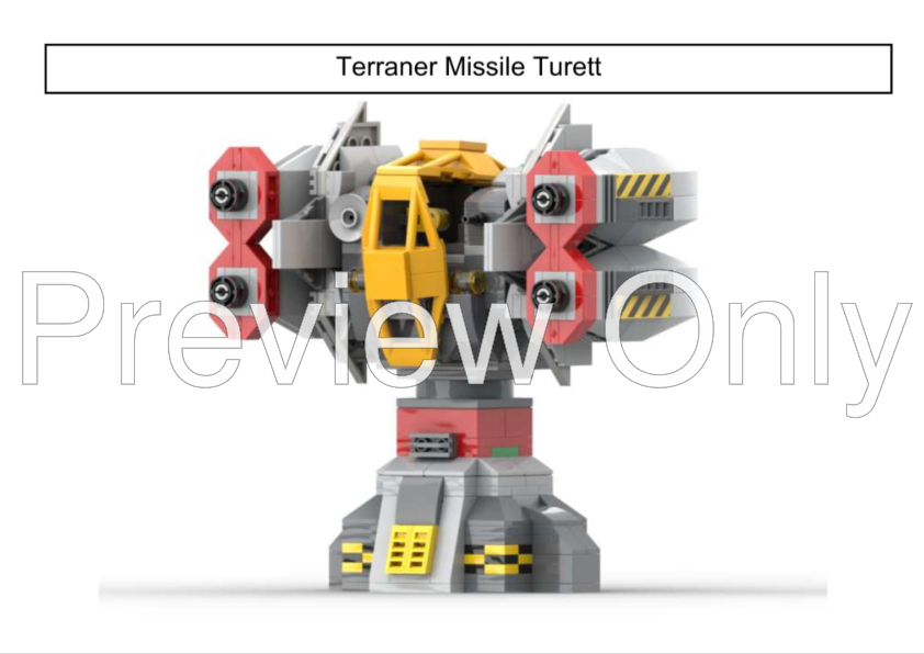 LEGO MOC Terraner Missile Turret by Kai535 | Rebrickable - Build with LEGO