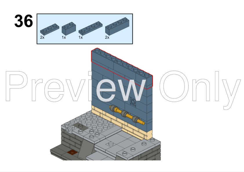 LEGO MOC Gateway Facade by Takemenorth | Rebrickable - Build with LEGO