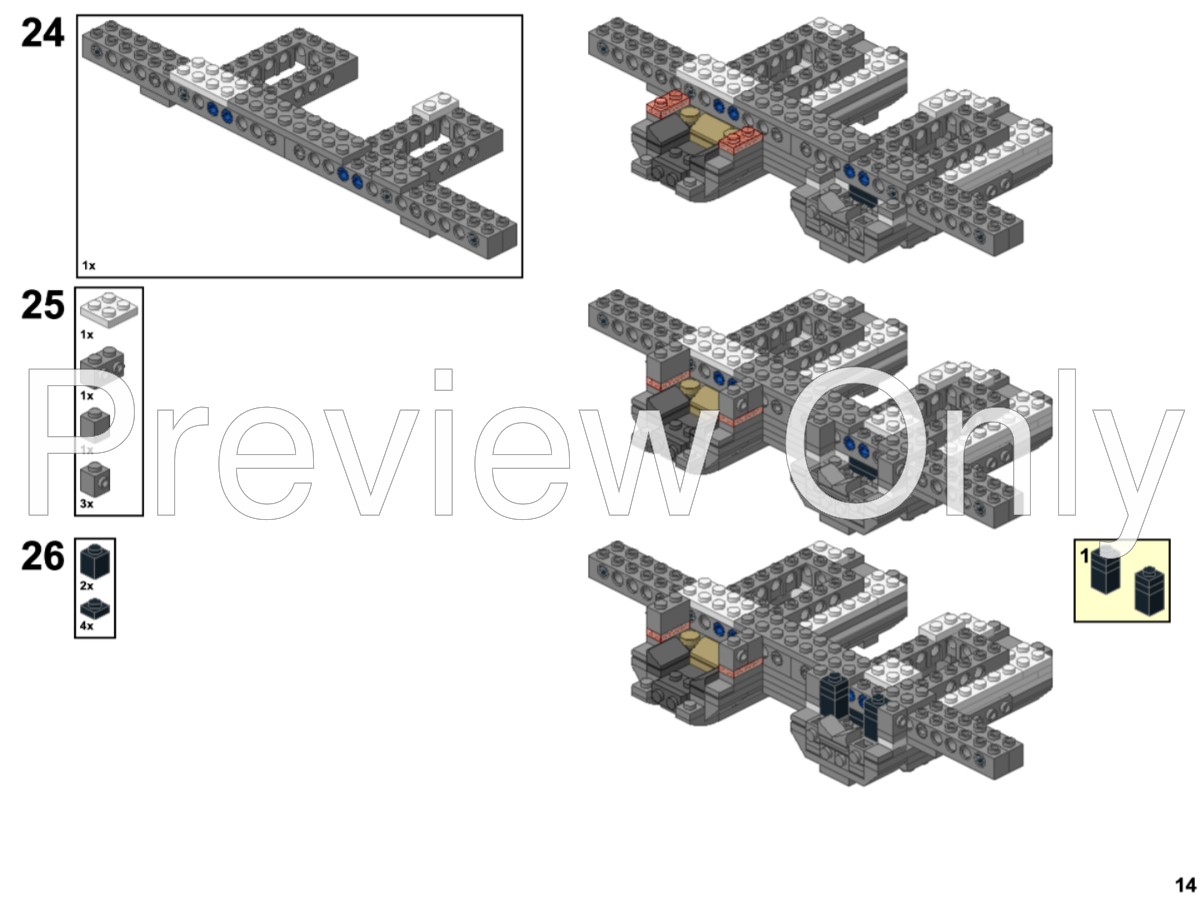 LEGO MOC Bomber (Twin Ion Engine Bomber) by barneius | Rebrickable ...