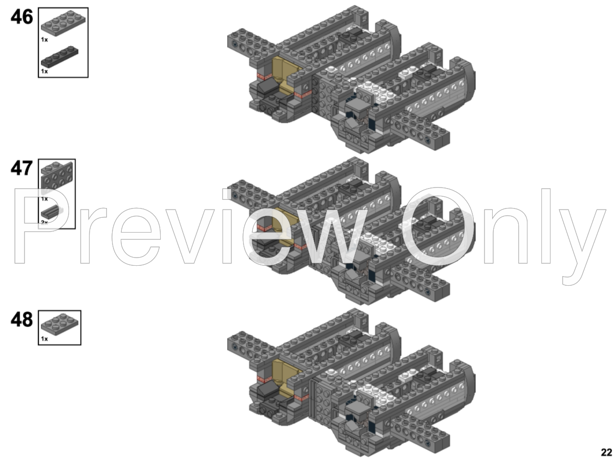 Lego Moc Bomber Twin Ion Engine Bomber By Barneius Rebrickable