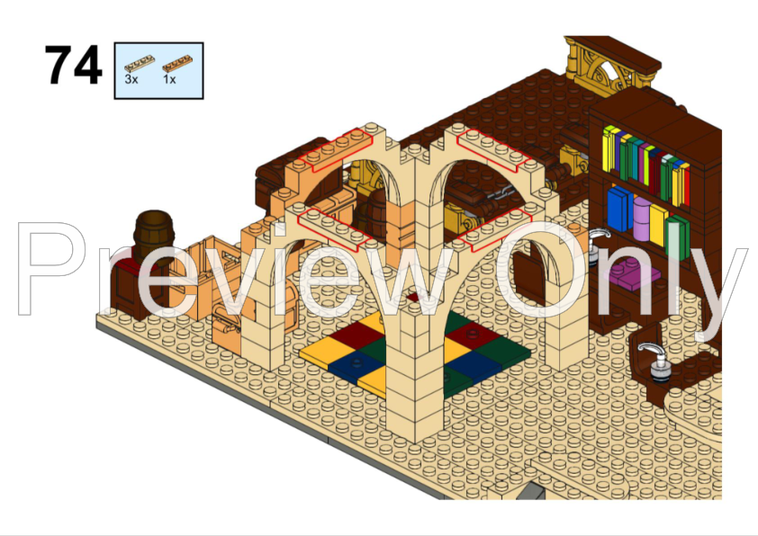 LEGO MOC-220316 Middle bell tower by Polokot | Rebrickable - Build with ...
