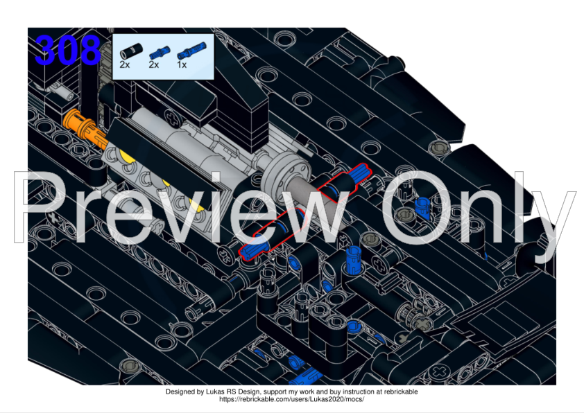LEGO MOC Mercedes F1 W16 1:8 Scale by Lukas2020 | Rebrickable - Build ...