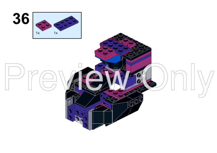 LEGO MOC-220326 76215 Black Panther Cowl Helmet - Alternate Build by ...