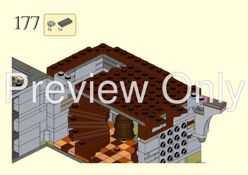 LEGO MOC-220559 Medieval Bank by JudCrandall | Rebrickable - Build with ...