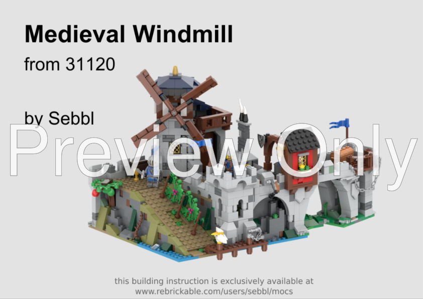 LEGO MOC 31120: Dockside Delights - Medieval Windmill Tales by sebbl ...