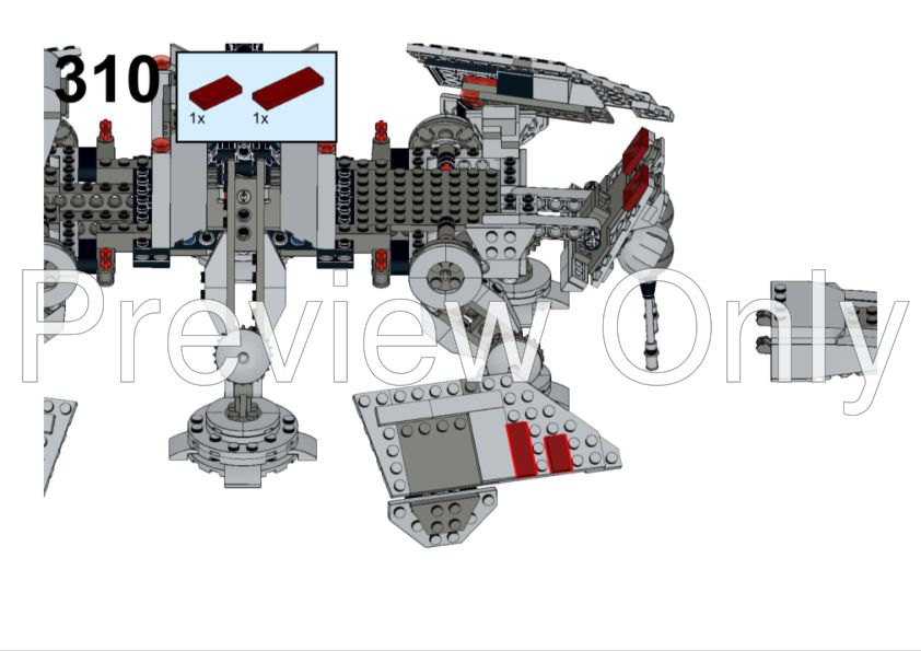 LEGO MOC Modified AT-TE by Nook Bricks | Rebrickable - Build with LEGO