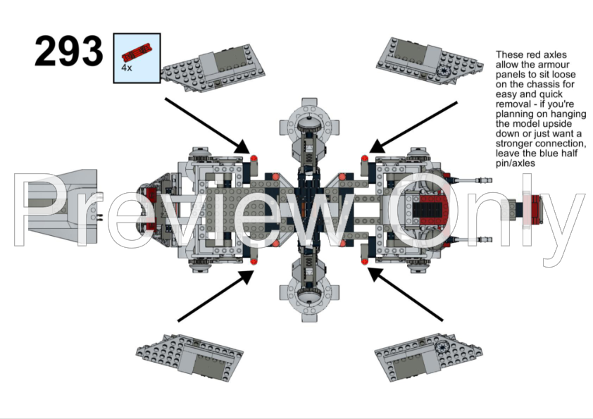 LEGO MOC Modified AT-TE by Nook Bricks | Rebrickable - Build with LEGO