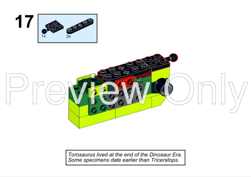 LEGO MOC 31161 Torosaurus latus by Ambrosino | Rebrickable - Build with ...