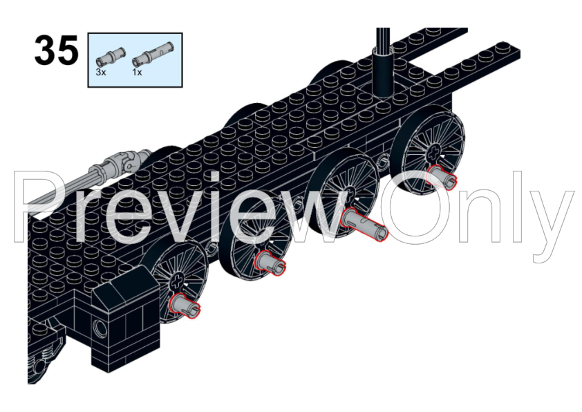 LEGO MOC 2-8-4 Berkshire Locomotive by JD Brick Co. | Rebrickable ...