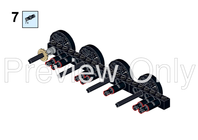 LEGO MOC 2-8-4 Berkshire Locomotive by JD Brick Co. | Rebrickable ...