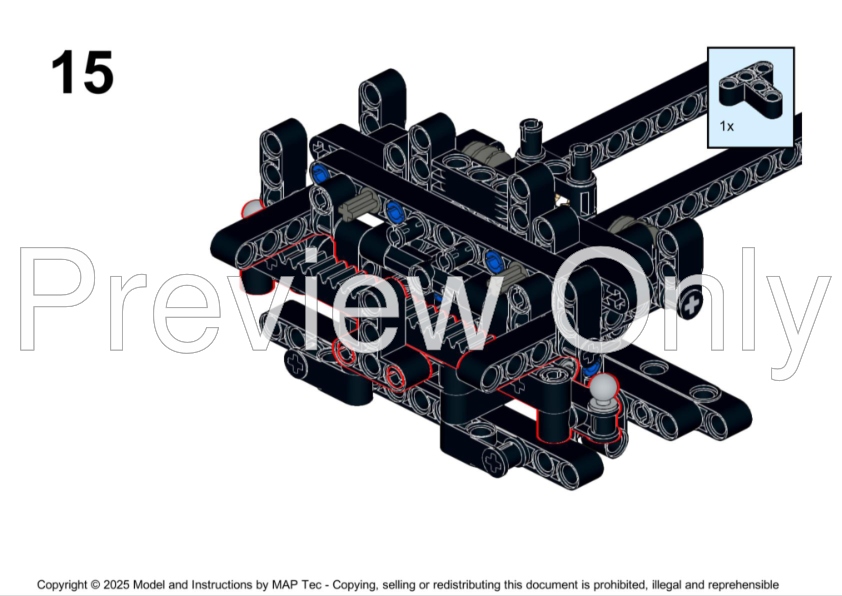 LEGO MOC Lego Technic Height-Adjustable Front Suspension for 1:8 ...
