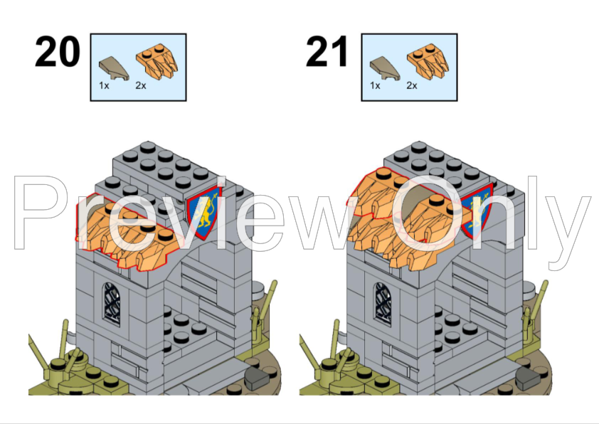 LEGO MOC Lion Knight Border Checkpoint by yascr2024 | Rebrickable ...