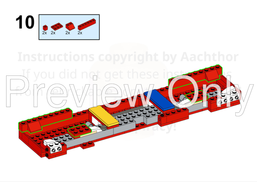 LEGO MOC-221338 76313 Marvel Logo - IMPROVED by aachthor | Rebrickable ...
