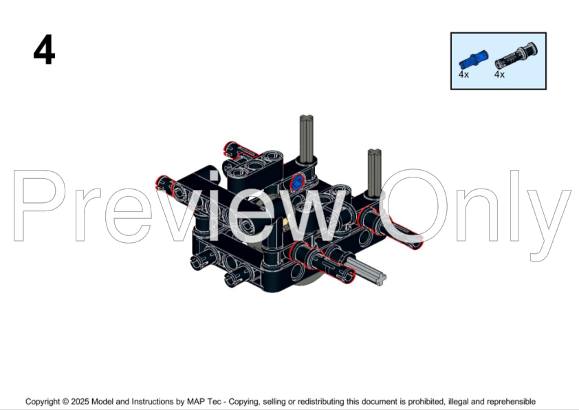 LEGO MOC Lego Technic Height Adjustable Rear Suspension for 1:8 ...