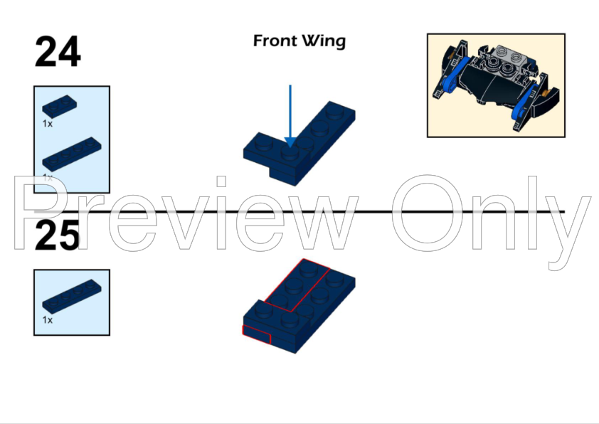 LEGO MOC Tooned Williams Racing F1 Team FW46 by ford4thot | Rebrickable ...