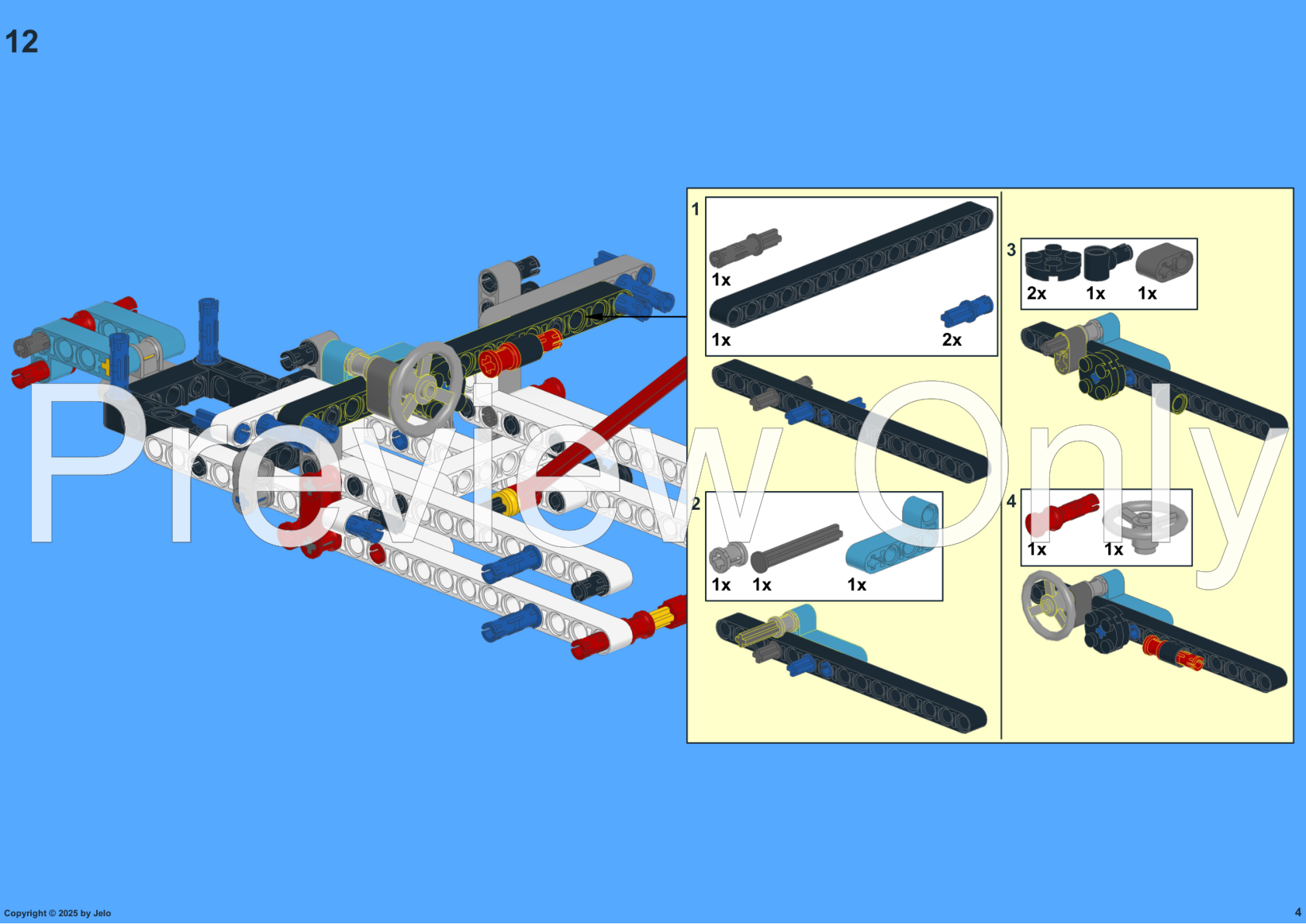 LEGO MOC 42077 LMP 1 car by jelo | Rebrickable - Build with LEGO