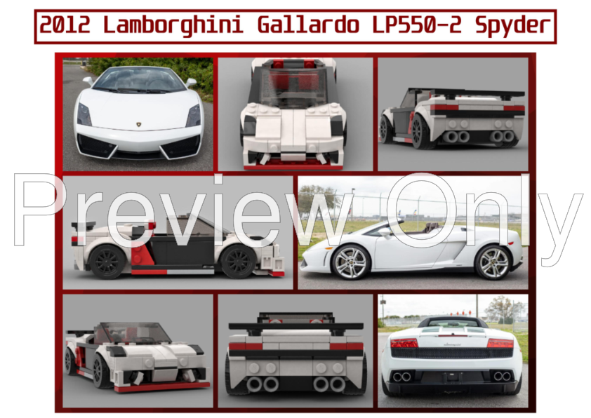 LEGO MOC 76896 Lamborghini Gallardo + Audi R8 pack by themystoman ...