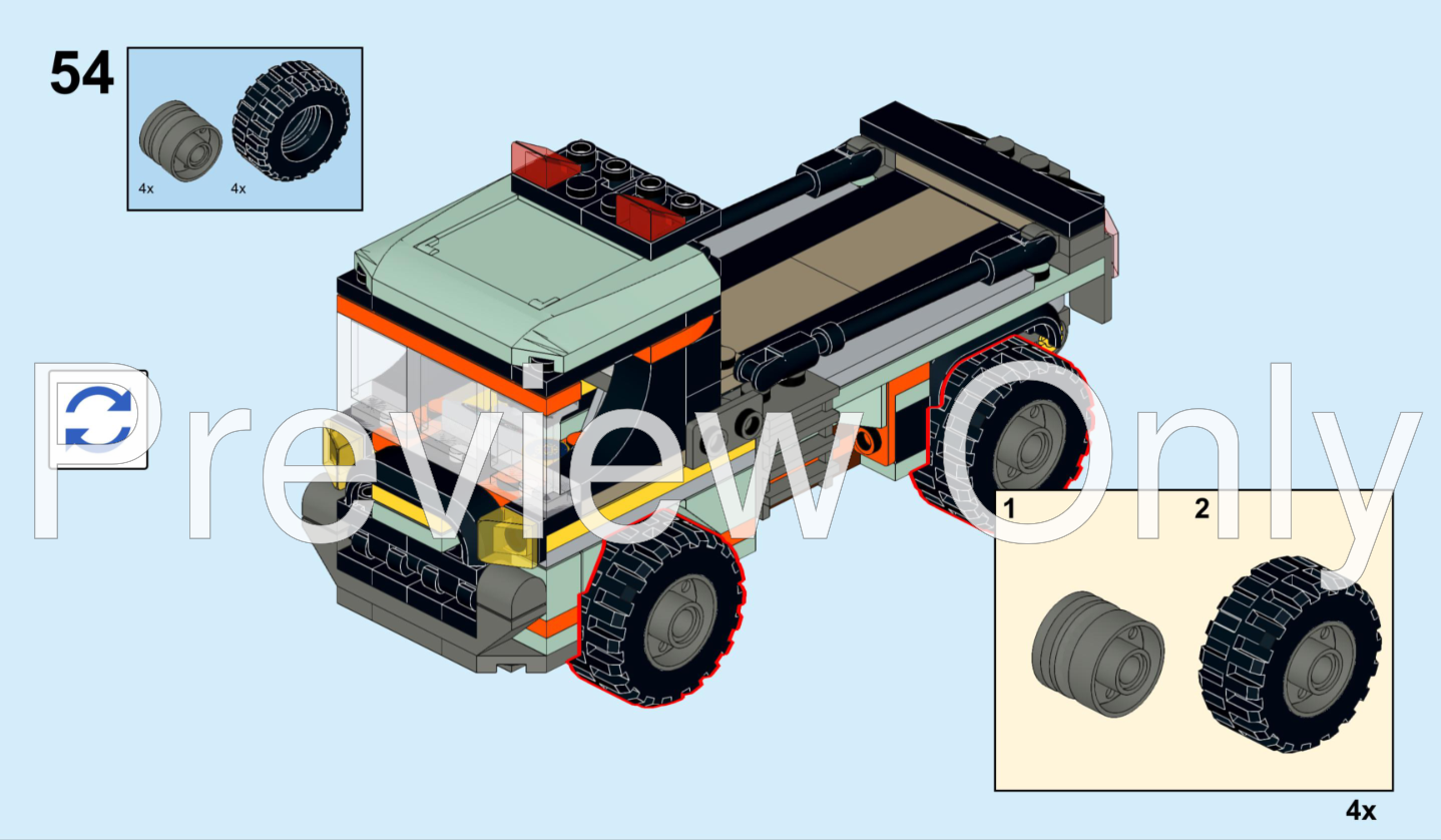 LEGO MOC 60447 Tilting Cabin System by PeterSzabo | Rebrickable - Build ...